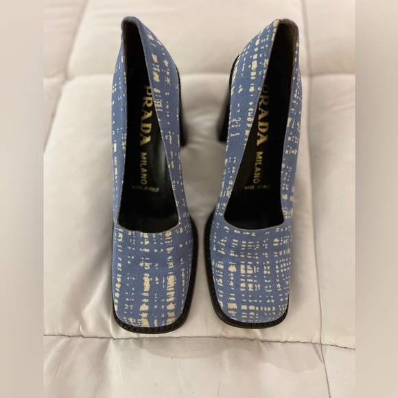 Prada | Shoes | Vintage Prada Chunky Heels | Poshmark